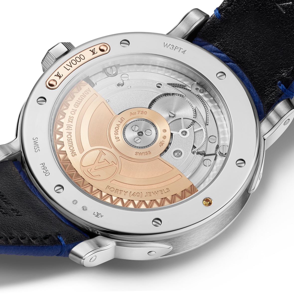 Đồng Hồ Louis Vuitton Escale Worldtime Flying Tourbillon 40MM Màu Xanh ...