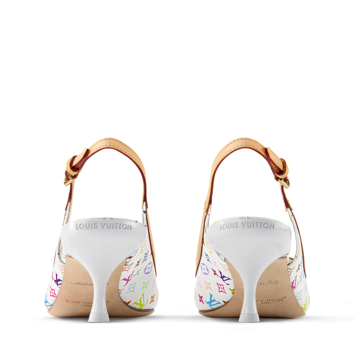 Giày Cao Gót 6AM Slingback LV x TM Màu Trắng - Giày | LOUIS VUITTON
