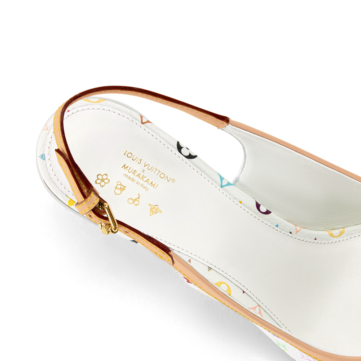 Giày Cao Gót 6AM Slingback LV x TM Màu Trắng - Giày | LOUIS VUITTON