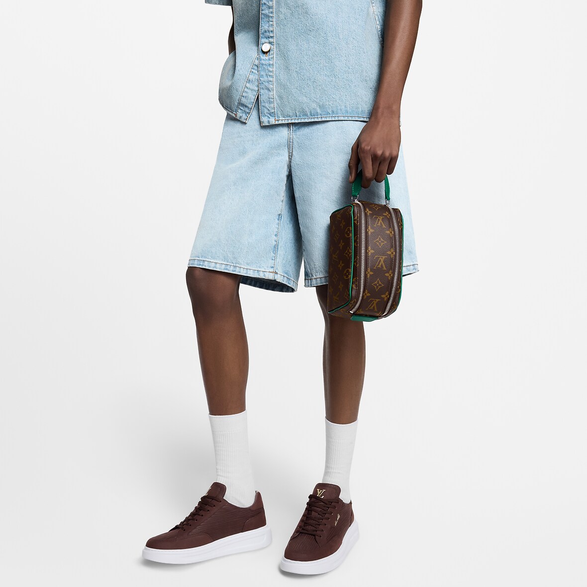 Túi Mini Dopp Kit Monogram Macassar Màu Nâu - Du lịch | LOUIS VUITTON